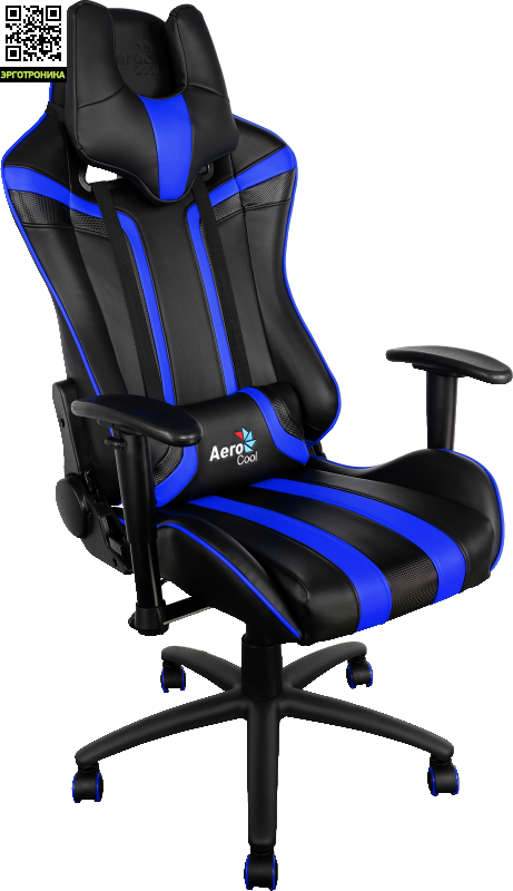 Геймерское кресло Aerocool AC120 (Черный / синий) купить за 17490 руб ...